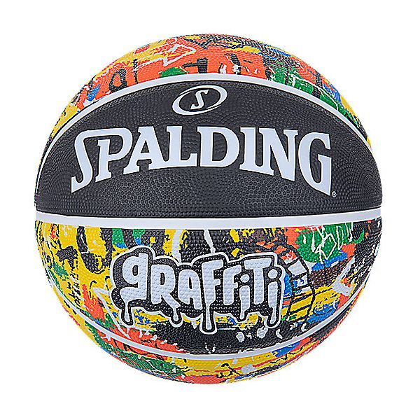 RAINBOW GRAFITTI SZ7 RUBBER BASKET Ballon de basketball SPALDING ...